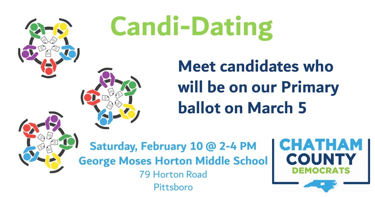 Candi-Dating · Chatham County (NC) Democratic Party
